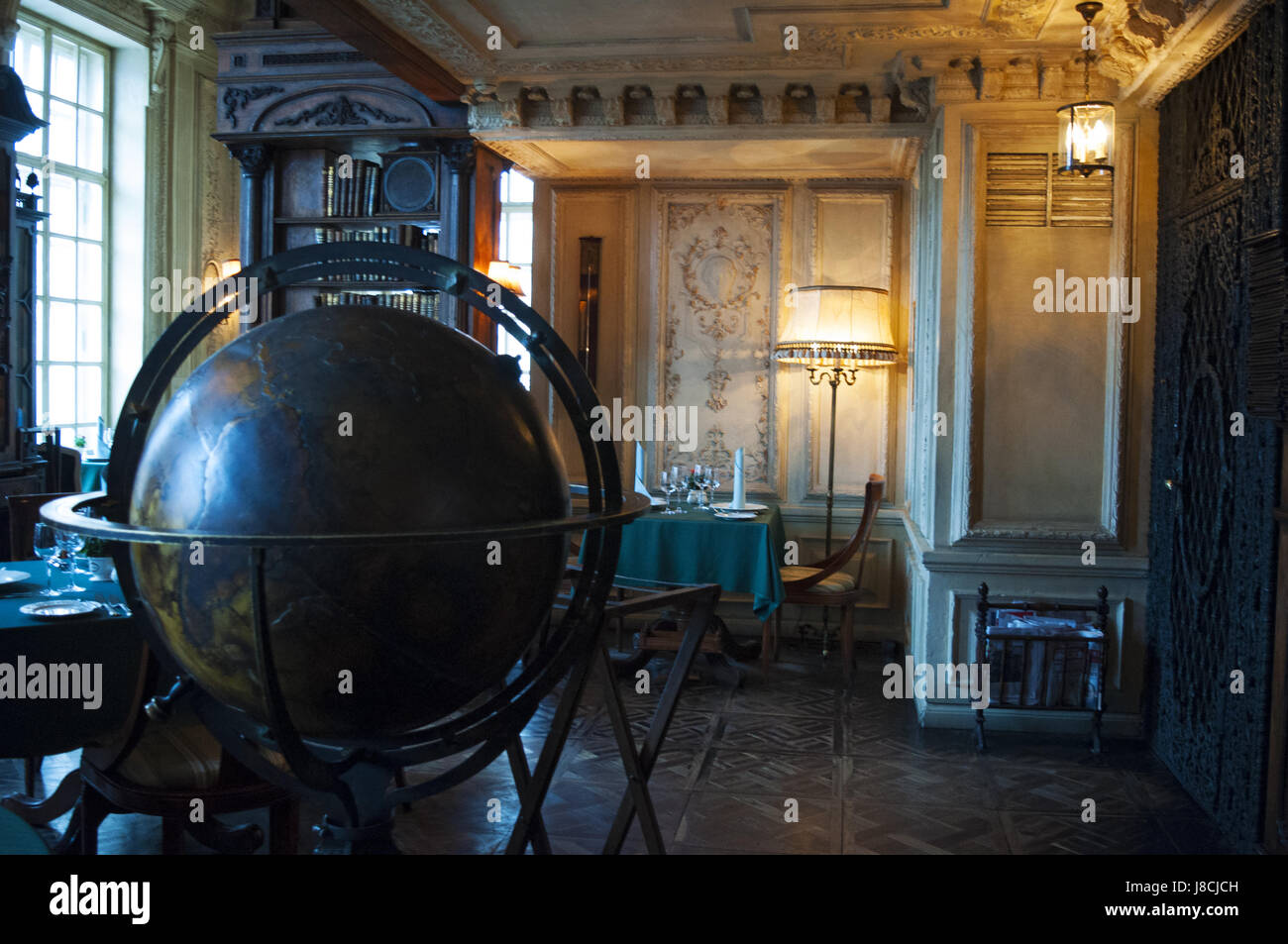 Moscow: the interiors of Cafe Pushkin, a famous restaurant and bar ...