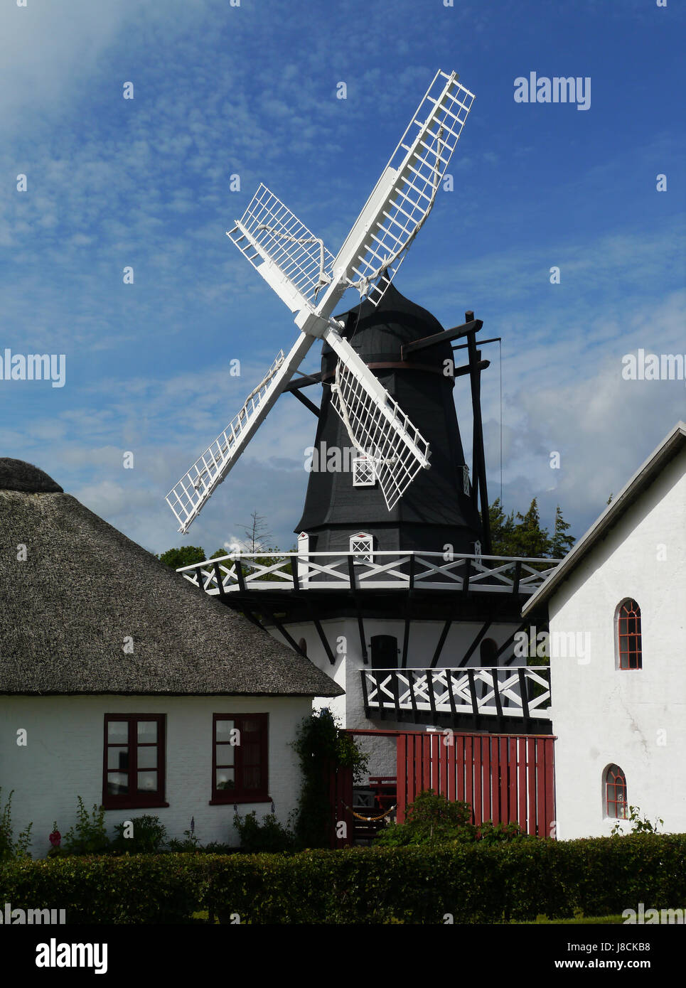 denmark, windmill, mill, farmhouse, agriculture, farming, denmark, wind ...