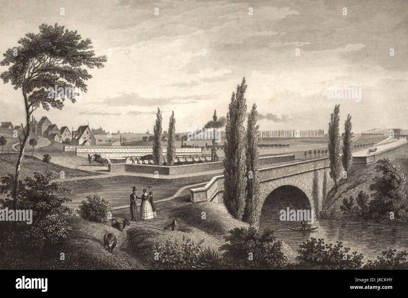 Ludwigskanal, designed by Alexander Marx, is a historic canal built to ...