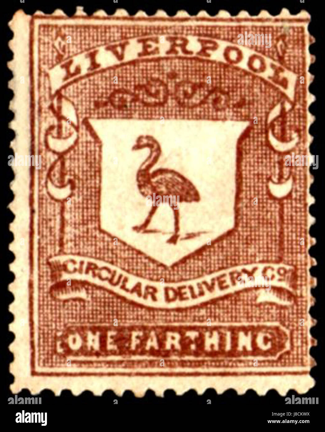 Liverpool Circular Delivery Company stamp Stock Photo - Alamy
