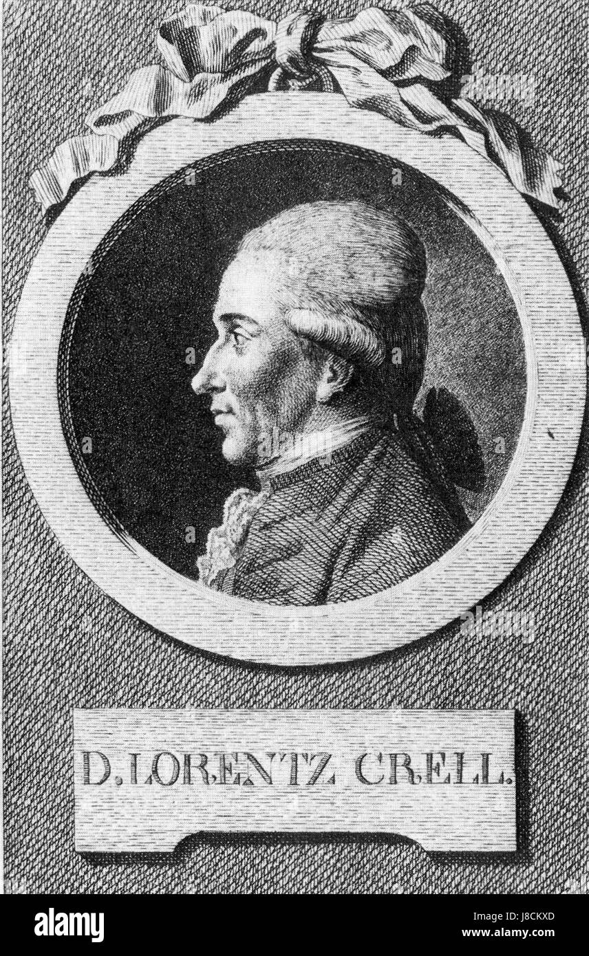 Lorentz von Crell was a notable figure, possibly an academic or ...