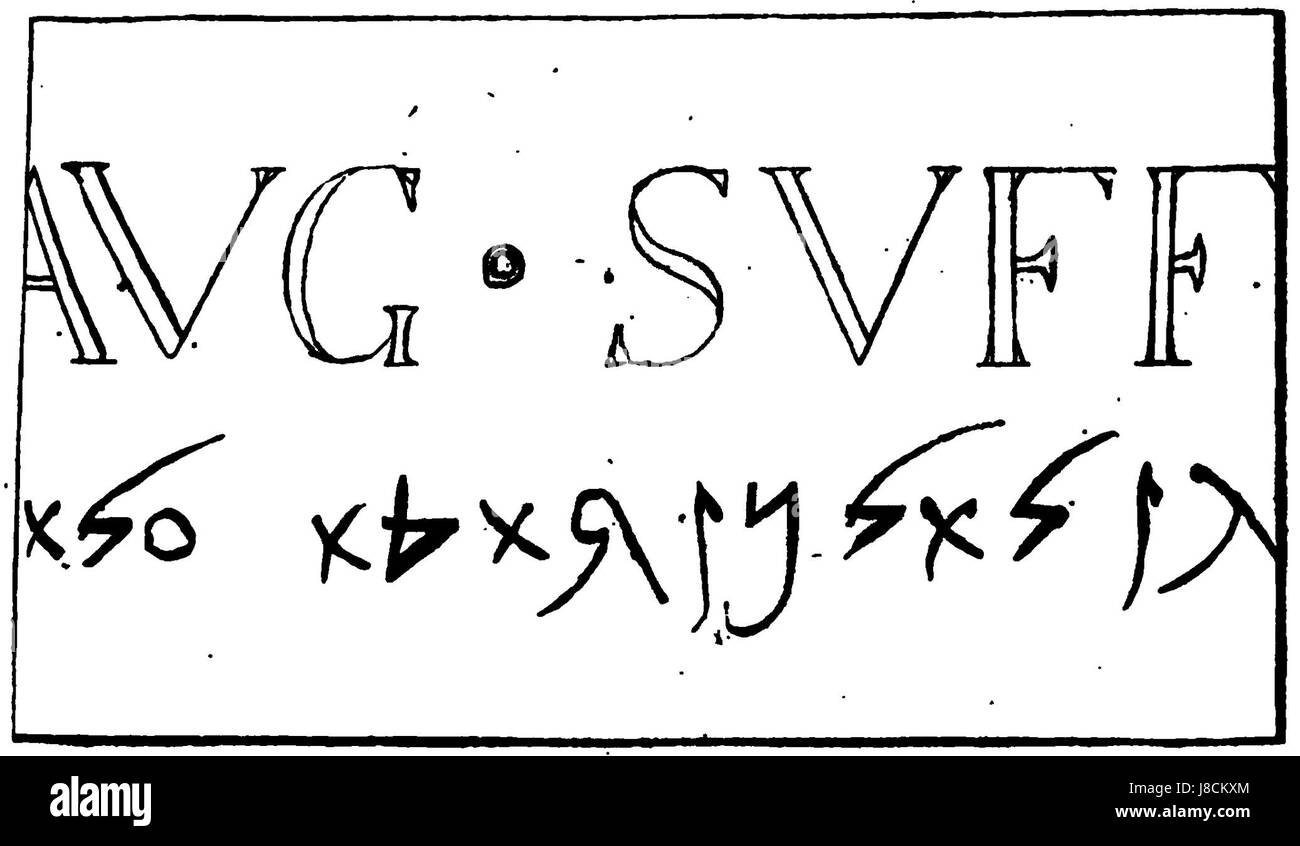 A bilingual inscription from Leptis Magna, an ancient city in Libya ...