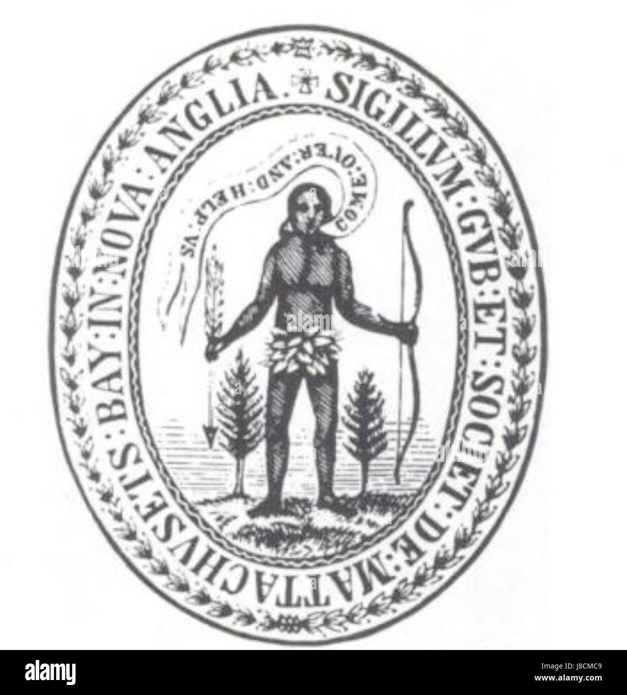 Seal massachusetts bay colony hi-res stock photography and images - Alamy