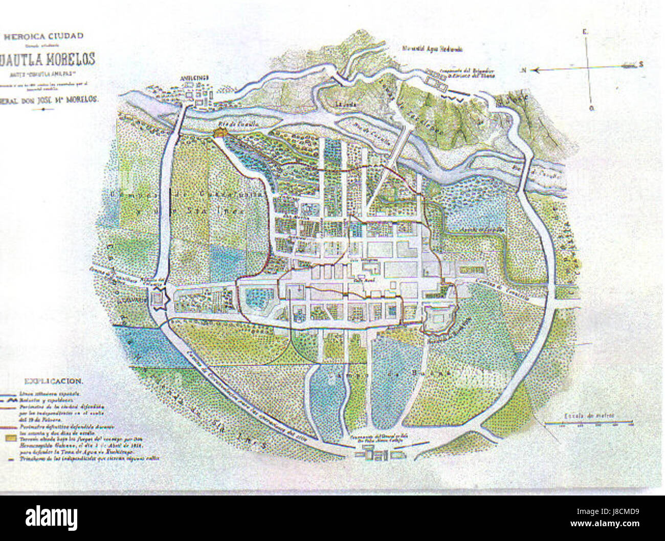 Cuautla map hi-res stock photography and images - Alamy