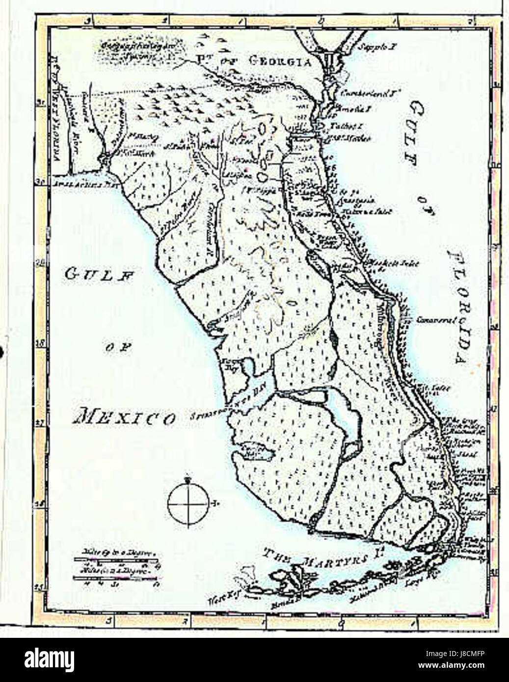 Florida map 16th century hi-res stock photography and images - Alamy