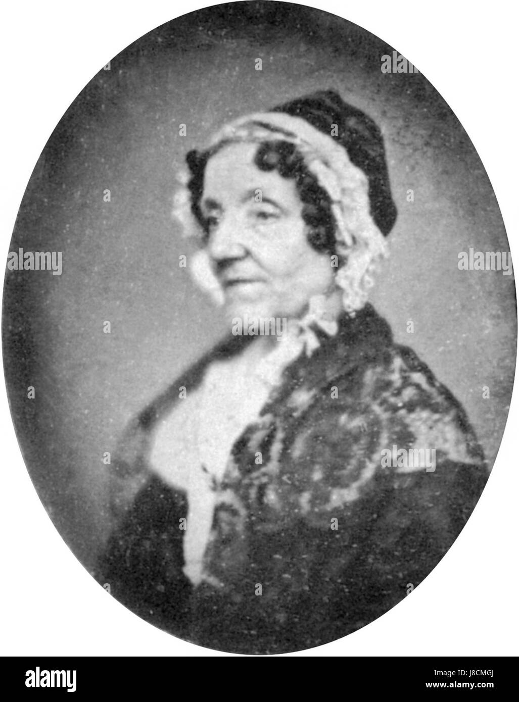 The portrait of Maria Edgeworth, created by Richard Beard, captures the ...