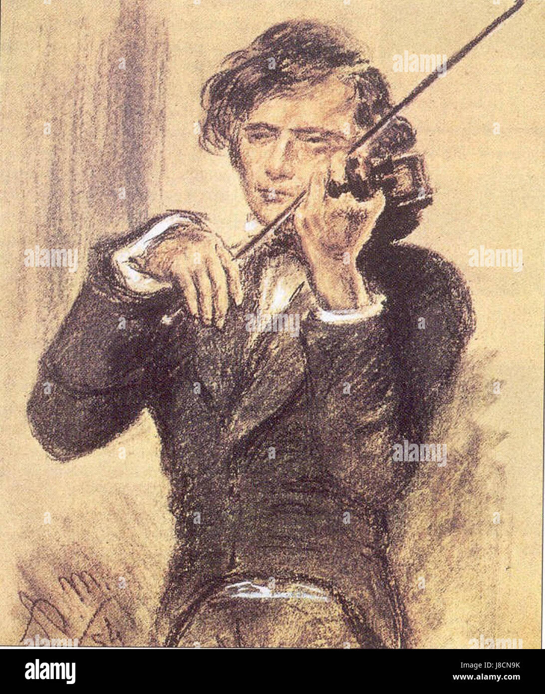 In 1853, Menzel created a portrait of Joseph Joachim, a renowned German ...