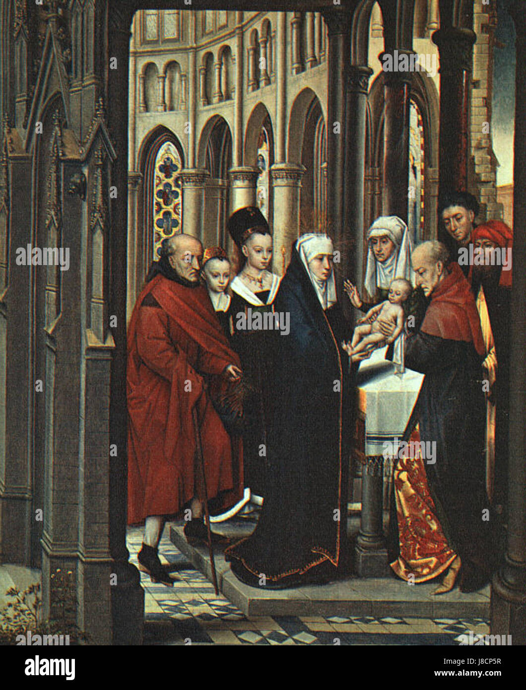 Memling Presentation in the Temple Stock Photo - Alamy
