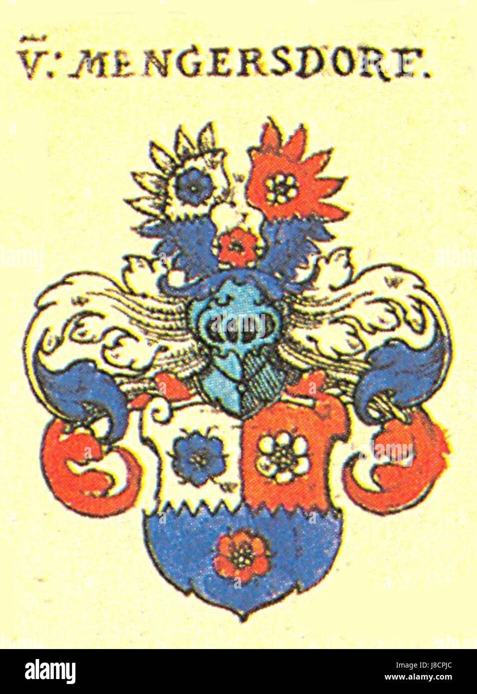 The coat of arms of Mengersdorf is a heraldic symbol representing the ...