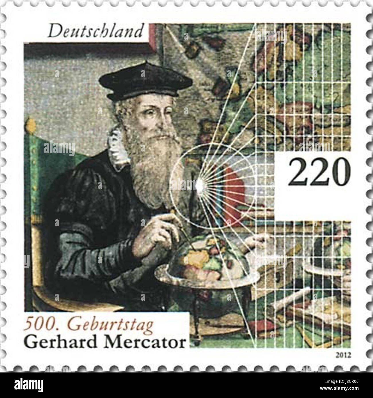 The 'DPAG 2012 Mercator' image represents a historical map of the world ...