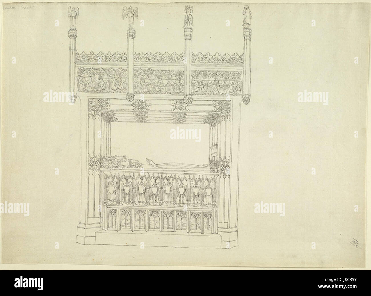 The Duchess of Suffolk monument in Ewelme Church, erected in 1773 ...