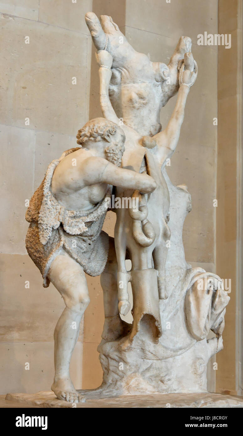 The 'Flayed Kid' is a renowned art piece located in the Louvre ...