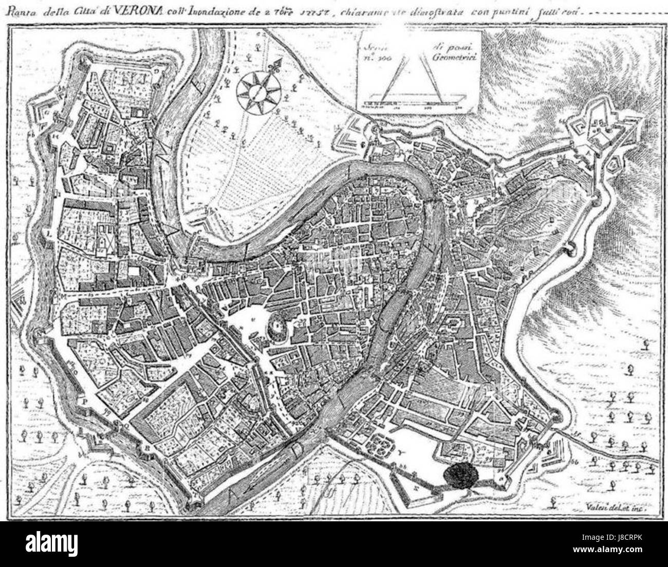 Italy map 18th century Black and White Stock Photos & Images - Alamy