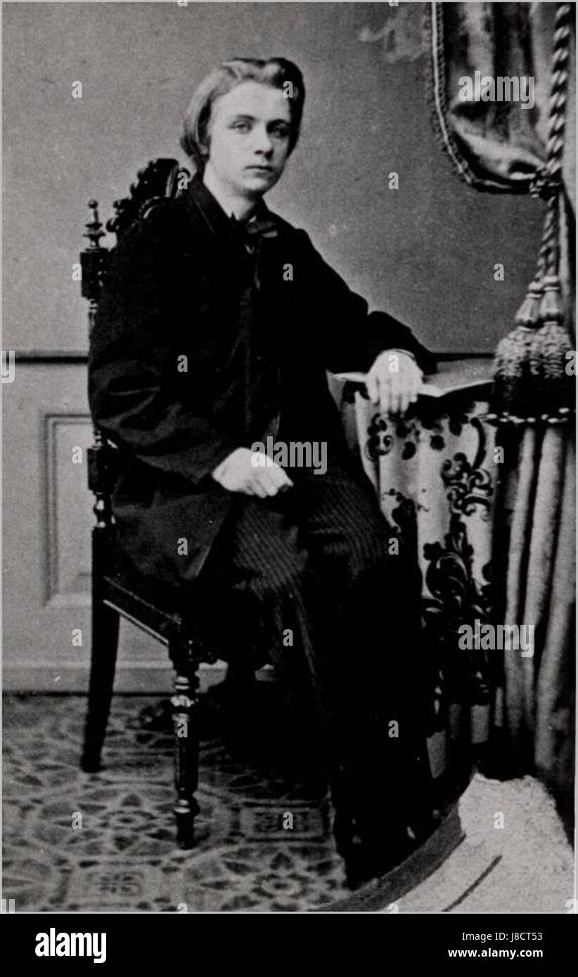 Vintage drawing of edvard grieg hi-res stock photography and images - Alamy