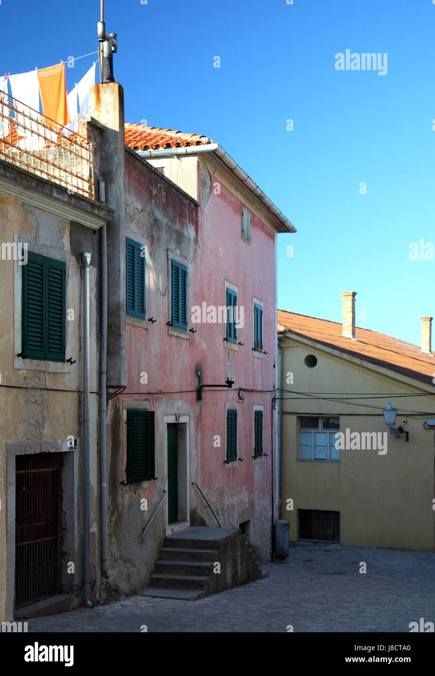 house, building, houses, pastel, europe, croatia, house, building ...