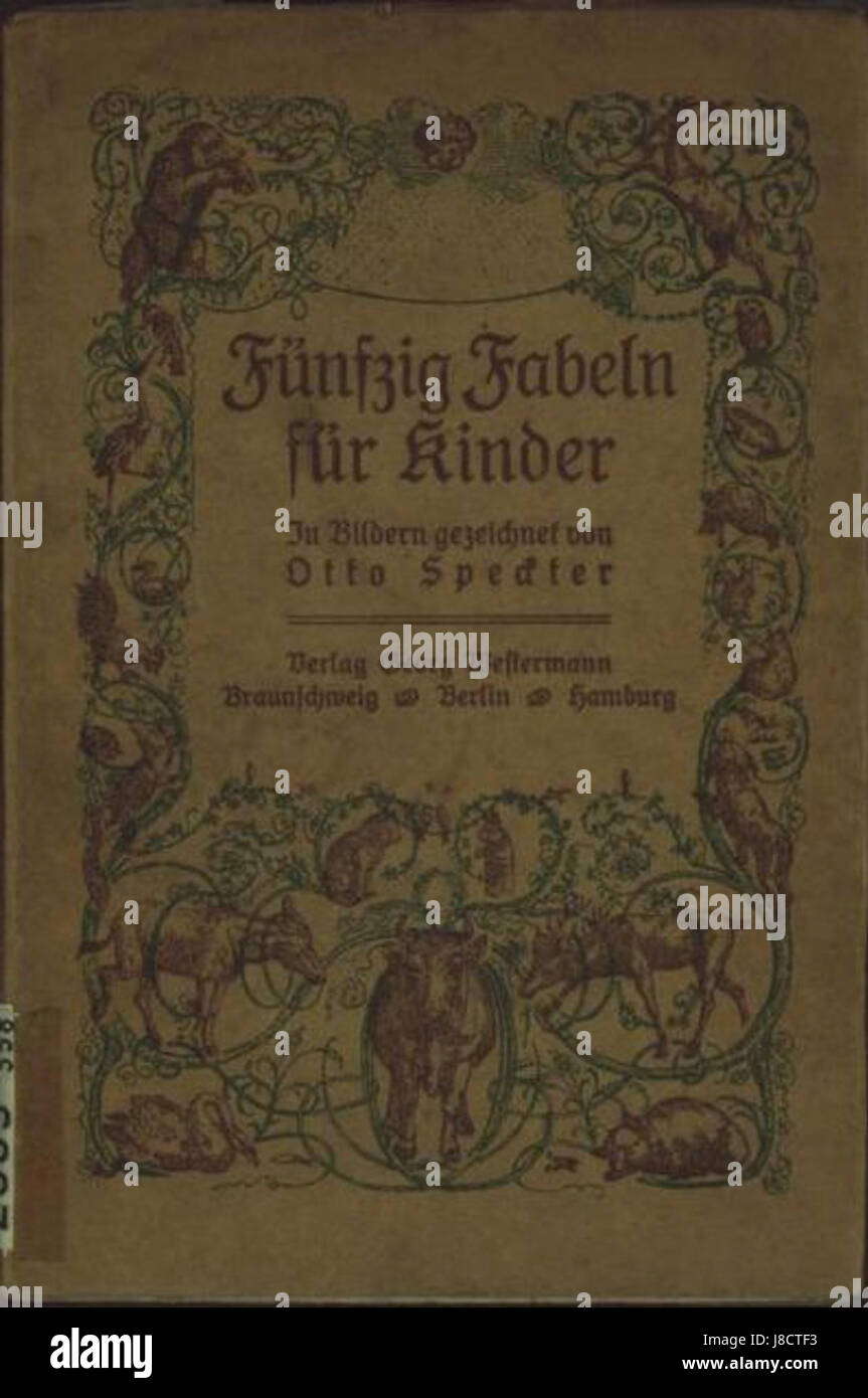 The original cover of 'Fifty Fables for Children' features artwork ...