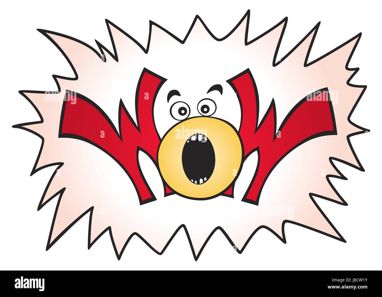 word, banner, label, success, explosion, burst, art, isolated, comic ...