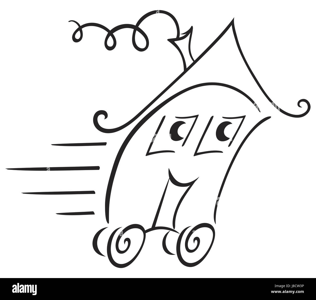 motion, postponement, moving, movement, house, building, travel, build ...