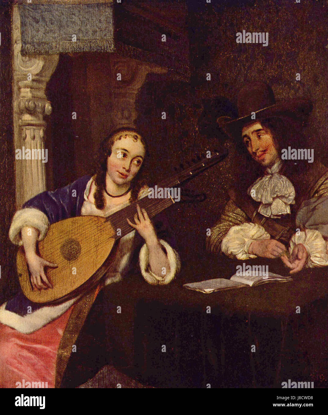 Gerard ter Borch, a Dutch genre painter, is known for his skillful ...