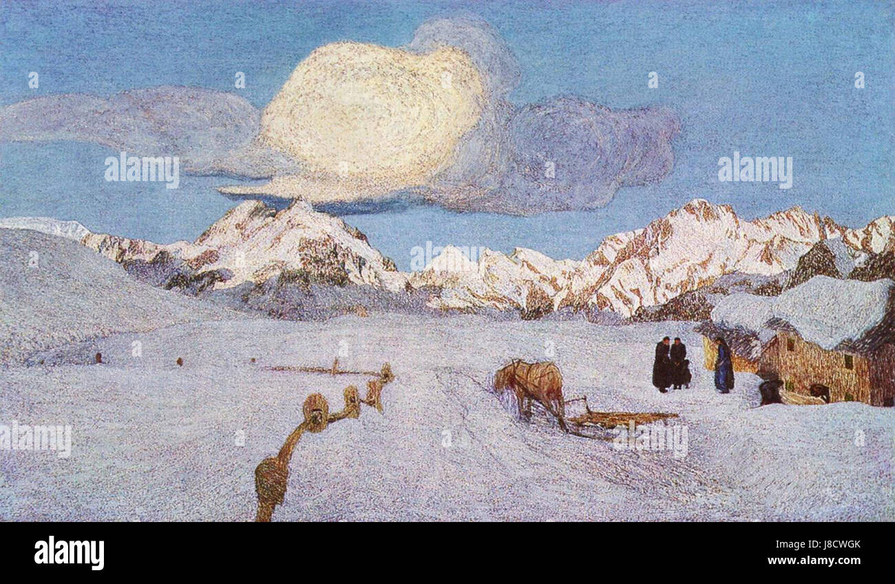 Giovanni Segantini's artwork focuses on the representation of rural ...