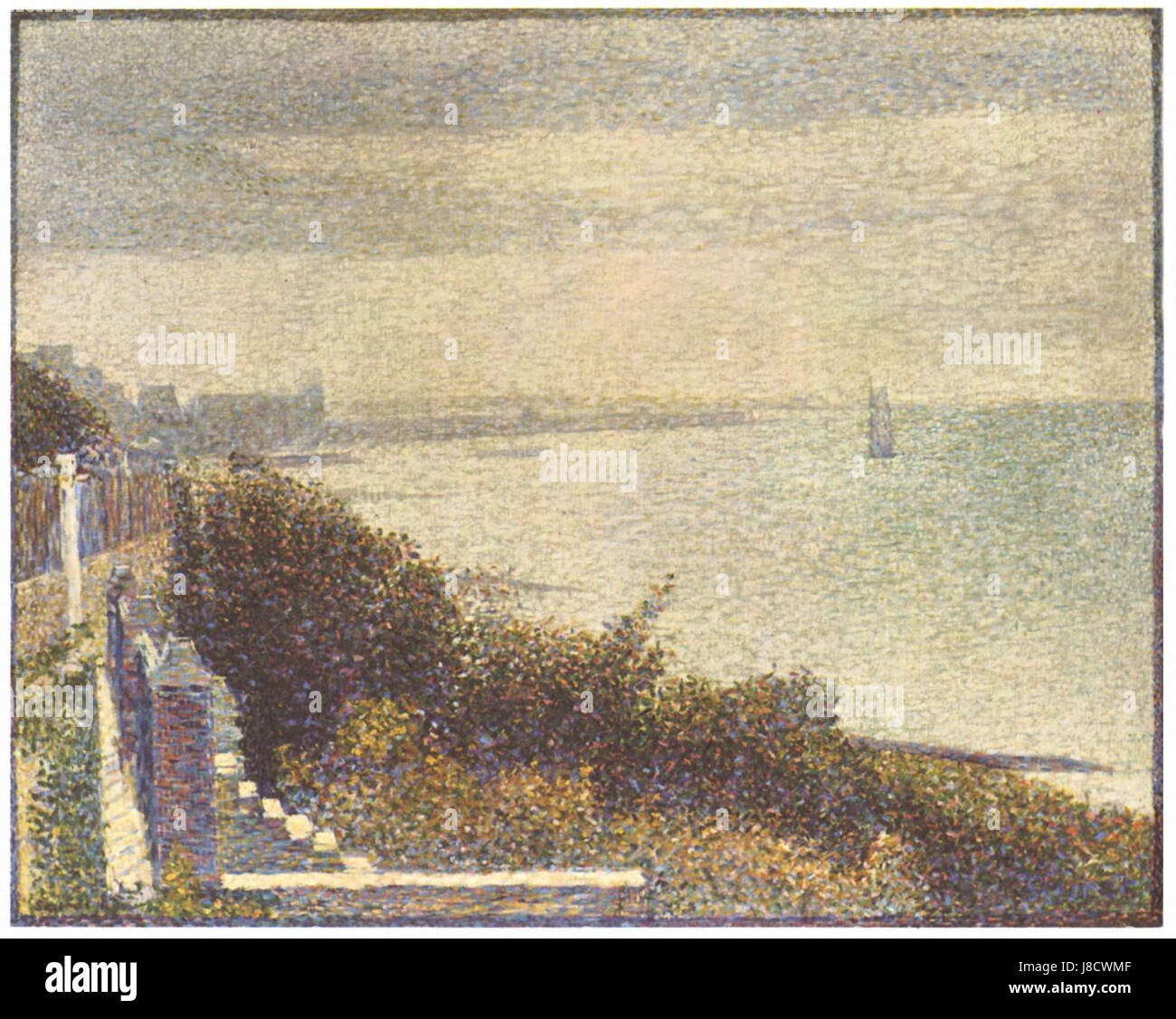 Georges Seurat, known for developing pointillism, created this piece ...