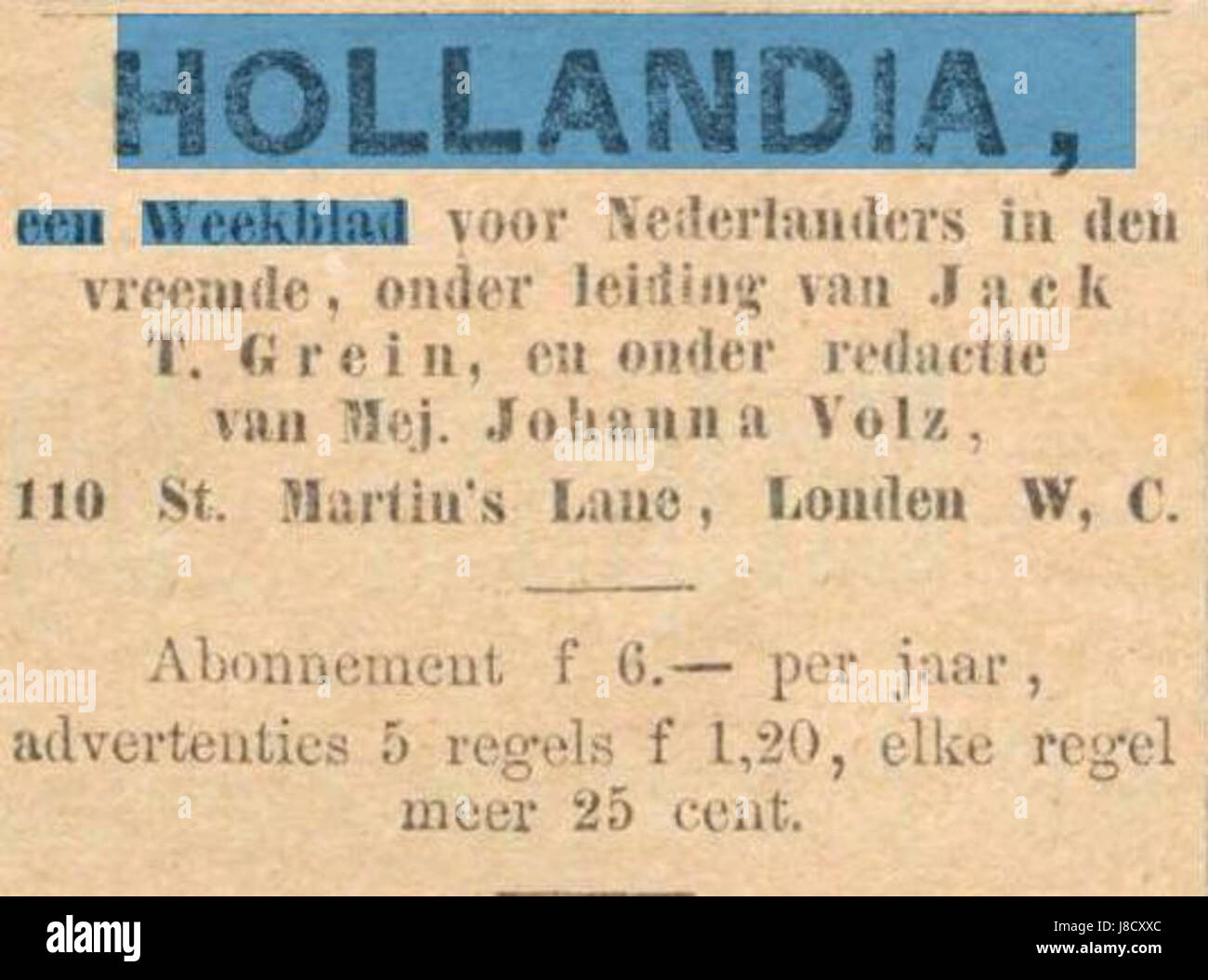 Hollandia map hi-res stock photography and images - Alamy