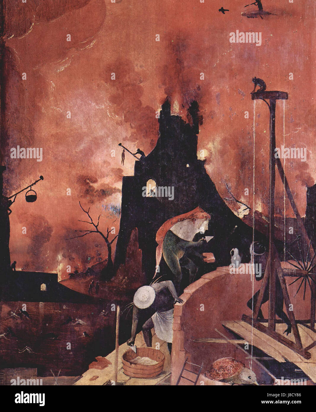 An artwork by Hieronymus Bosch, known for his surreal and intricate ...