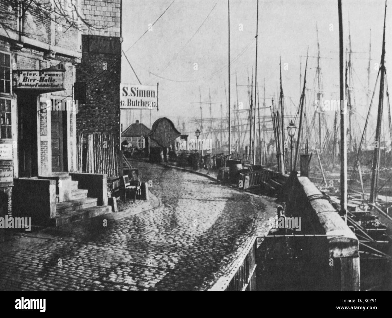 Hamburg port 19th century hi-res stock photography and images - Alamy