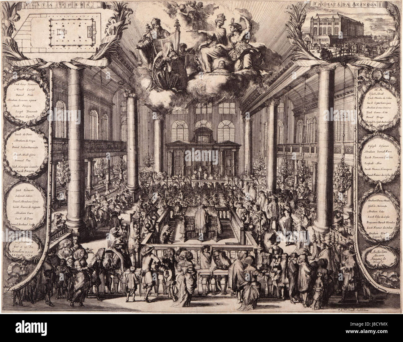 The Portuguese Synagogue in Amsterdam, also known as the â€˜Esnoga,â ...