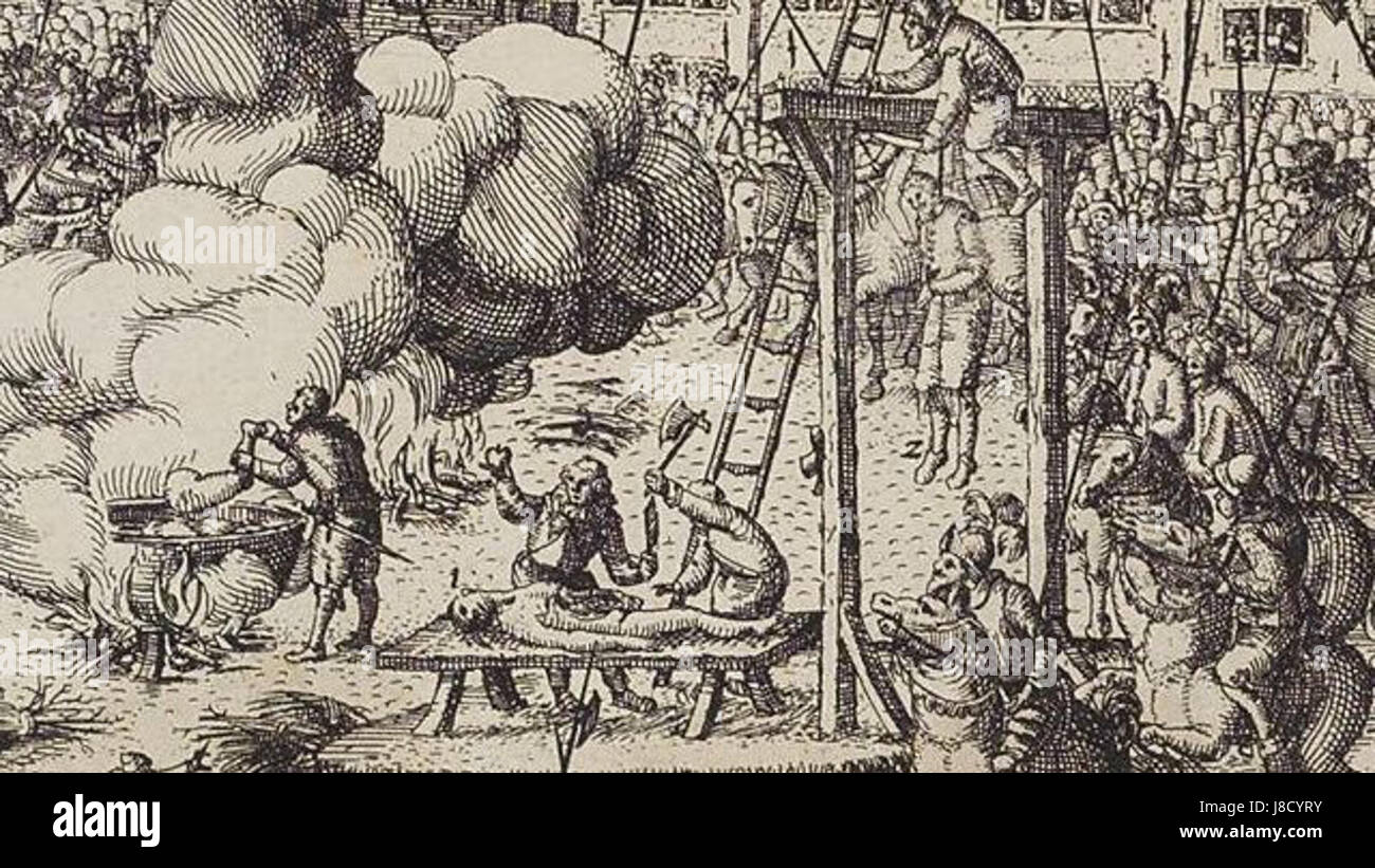 Hung, Drawn, and Quartered refers to the gruesome historical punishment ...