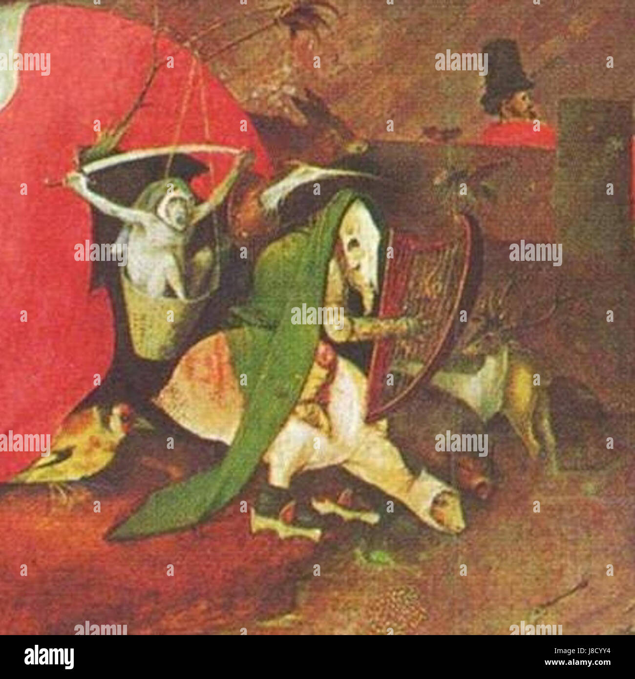 This title refers to a specific detail of a work by Hieronymus Bosch ...