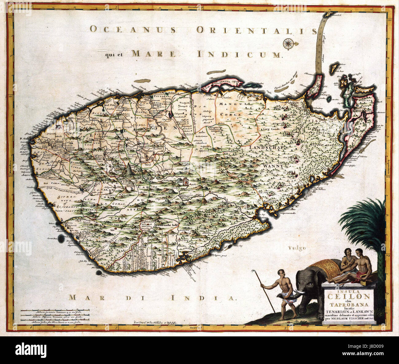 'Insula Ceilon olim Taprobana Incolis Tenarisin et Lankawn' is an ...