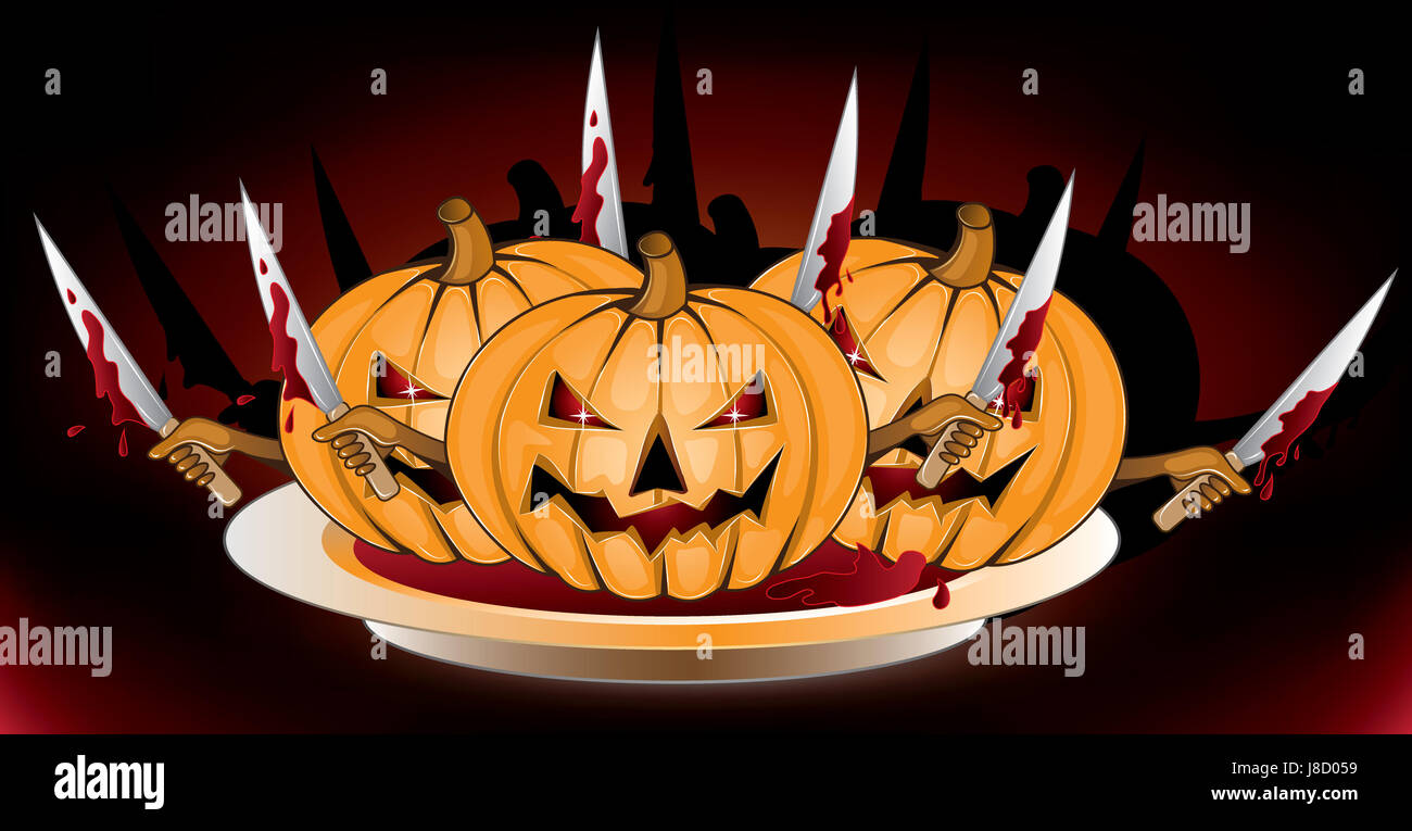 graphic, illustration, murder, halloween, pumpkin, kill, murderer ...