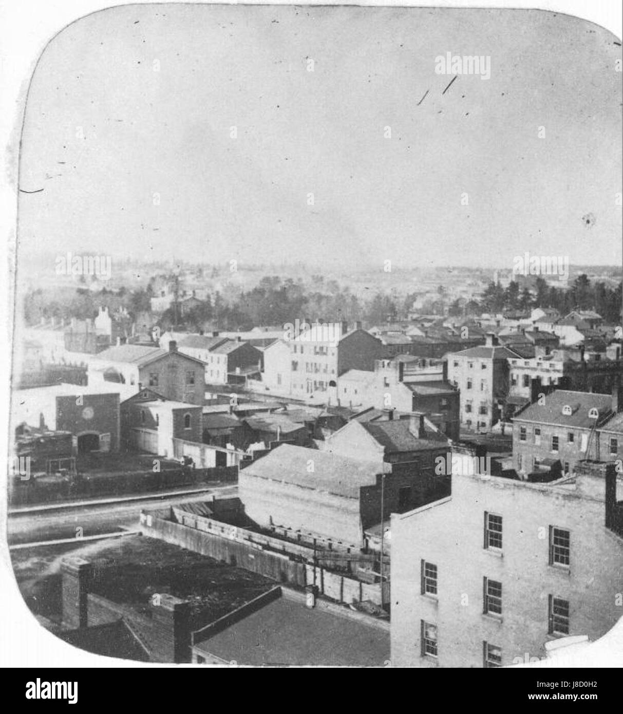 View looking east st Black and White Stock Photos & Images - Alamy