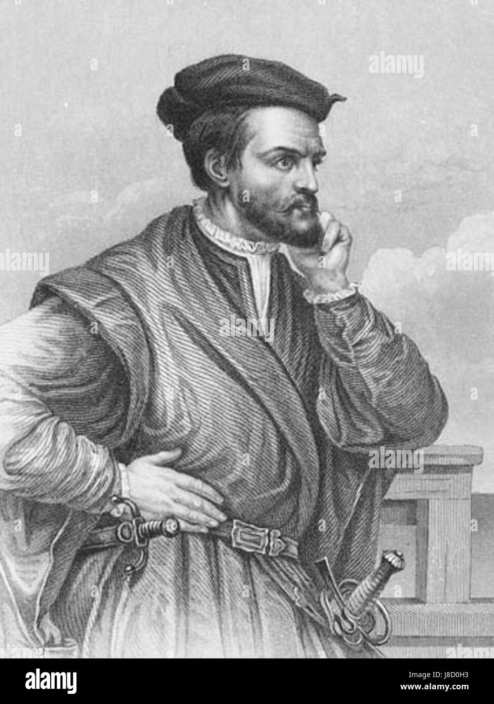 Jacques cartier explorer french Black and White Stock Photos & Images ...