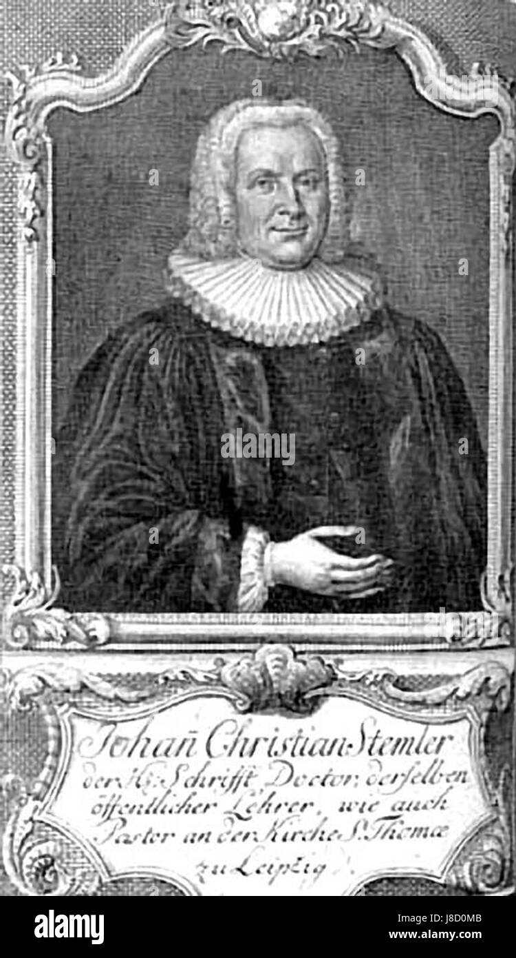 Johann Christian Stemler Stock Photo - Alamy