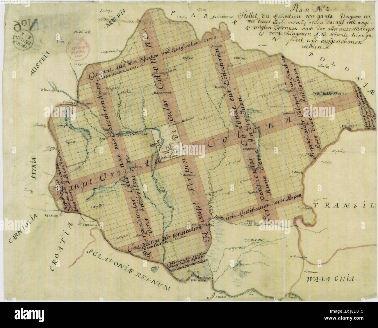 The 'Josephinische Landaufnahme' refers to the cadastral land survey ...
