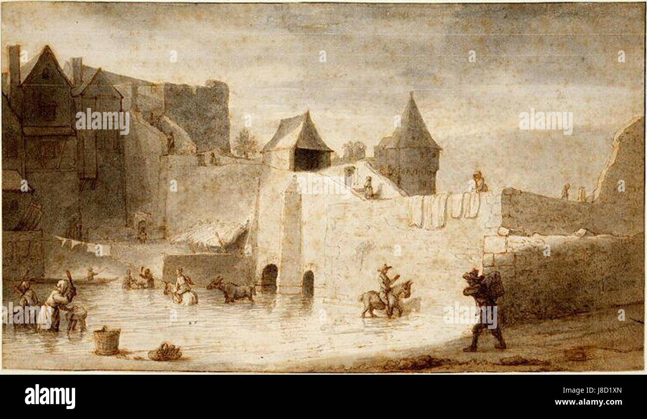 This artwork by Lambert Doomer, a Dutch Golden Age painter, features ...