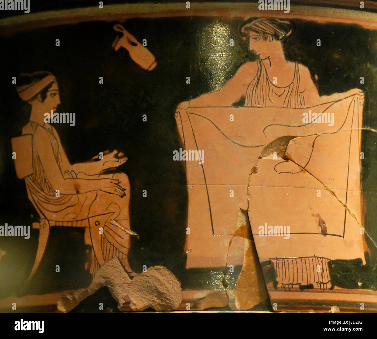 An Attic red-figure pyxis from circa 430 BC, attributed to the Painter ...