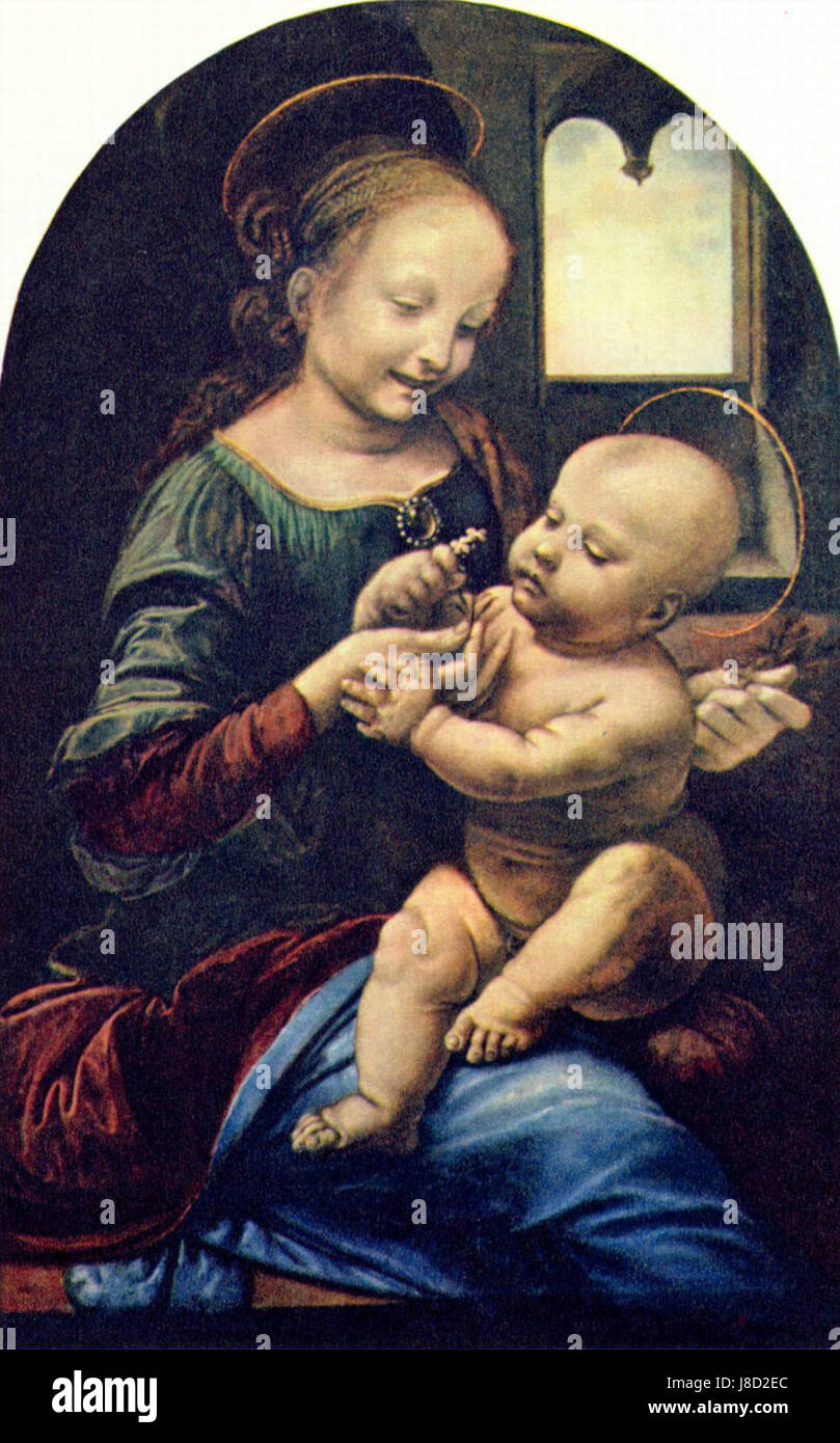 This image captures one of the many famous works by Leonardo da Vinci ...