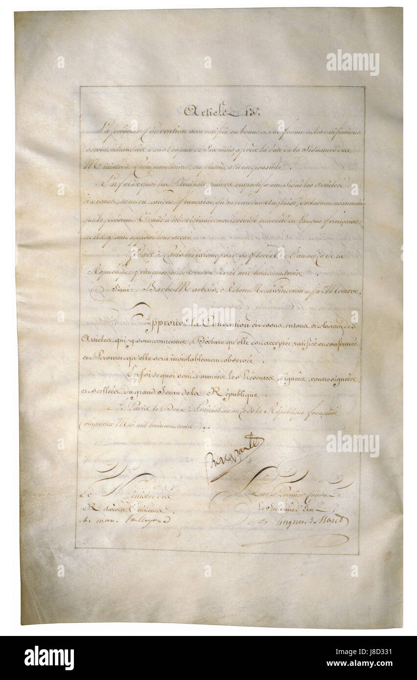 Napoleon 1803 louisiana hi-res stock photography and images - Alamy