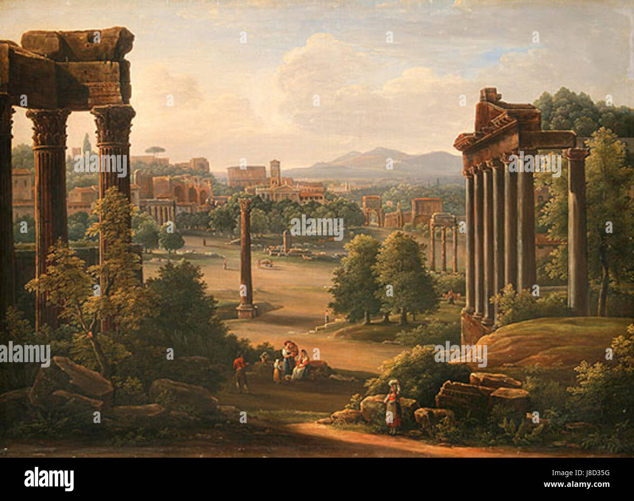 The forum ancient rome painting hi-res stock photography and images - Alamy