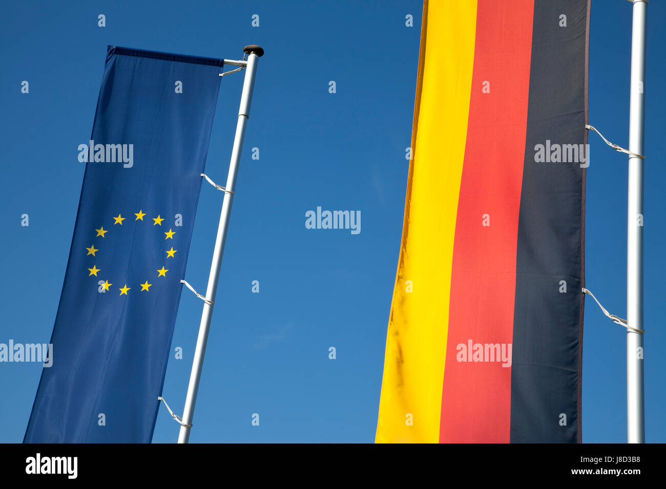 eu flag german flag Stock Photo - Alamy