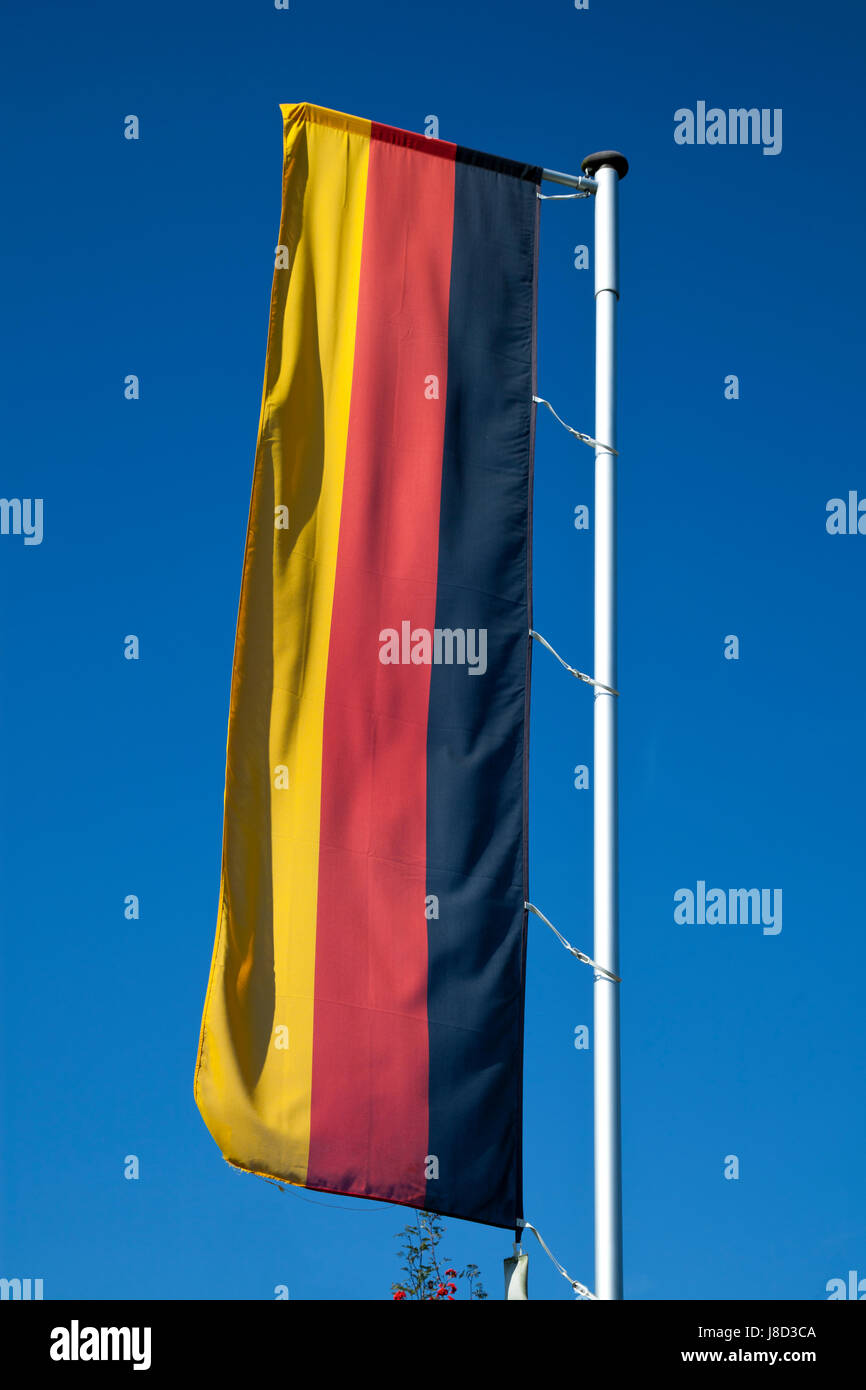 Germany flag, flag, german, flagstaff, germany, german federal republic ...
