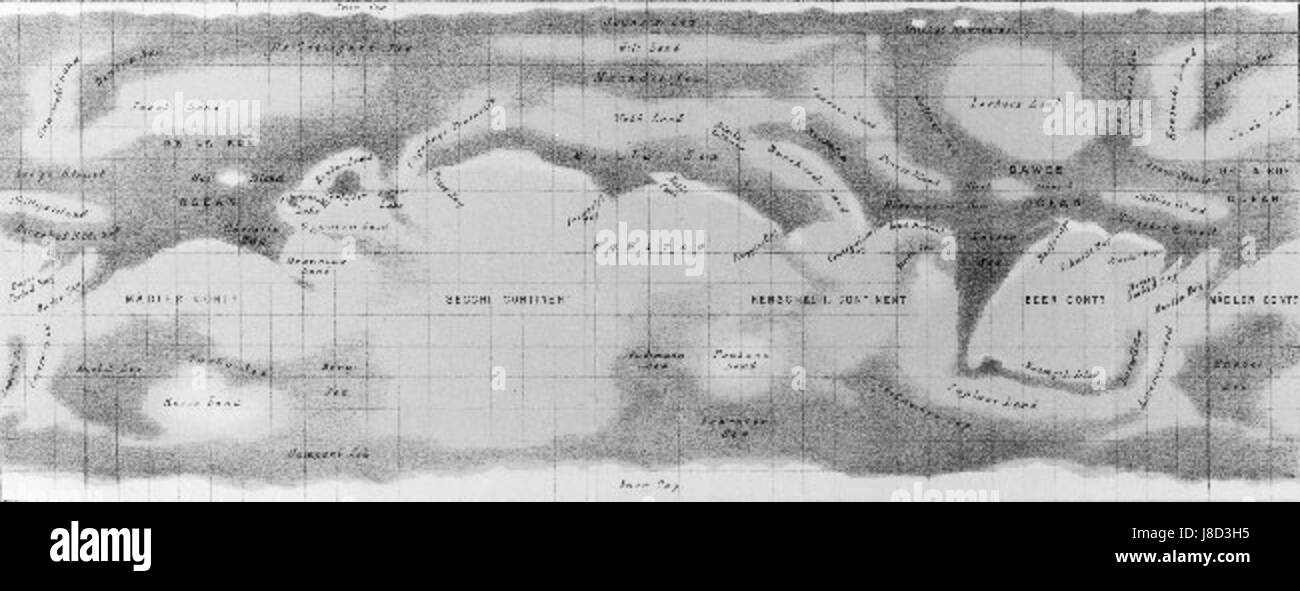 Map of mars hi-res stock photography and images - Alamy