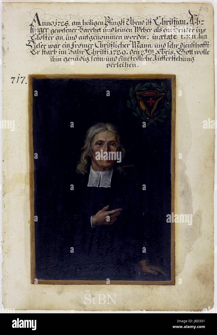 This manuscript, Mendel II 243 r, is a significant historical document ...