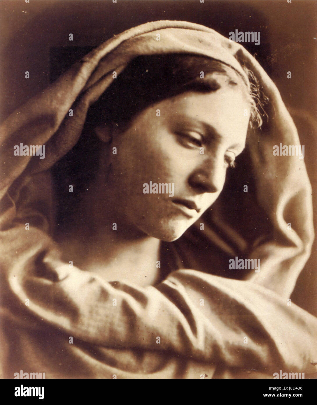 'Mary Mother' by Julia Margaret Cameron is a photographic portrait of ...