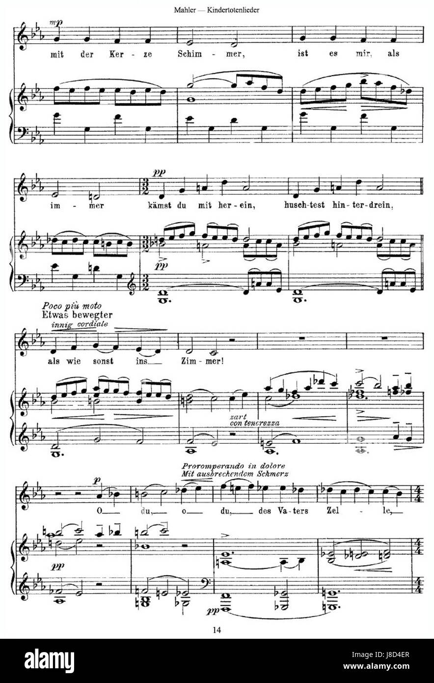 Mahler's 'Kindertotenlieder' (Songs on the Death of Children) is a ...