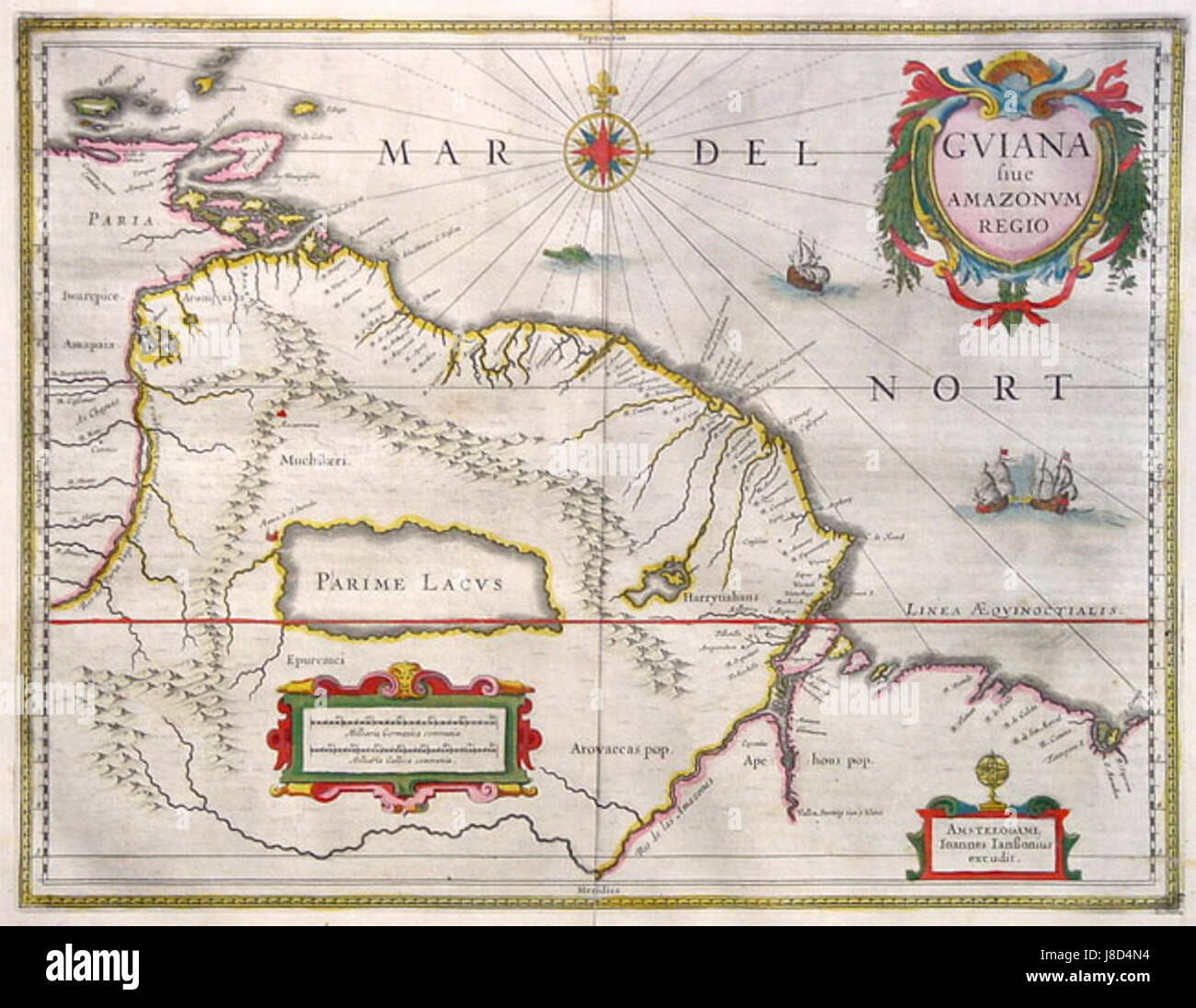 Historical guyana map hi-res stock photography and images - Alamy
