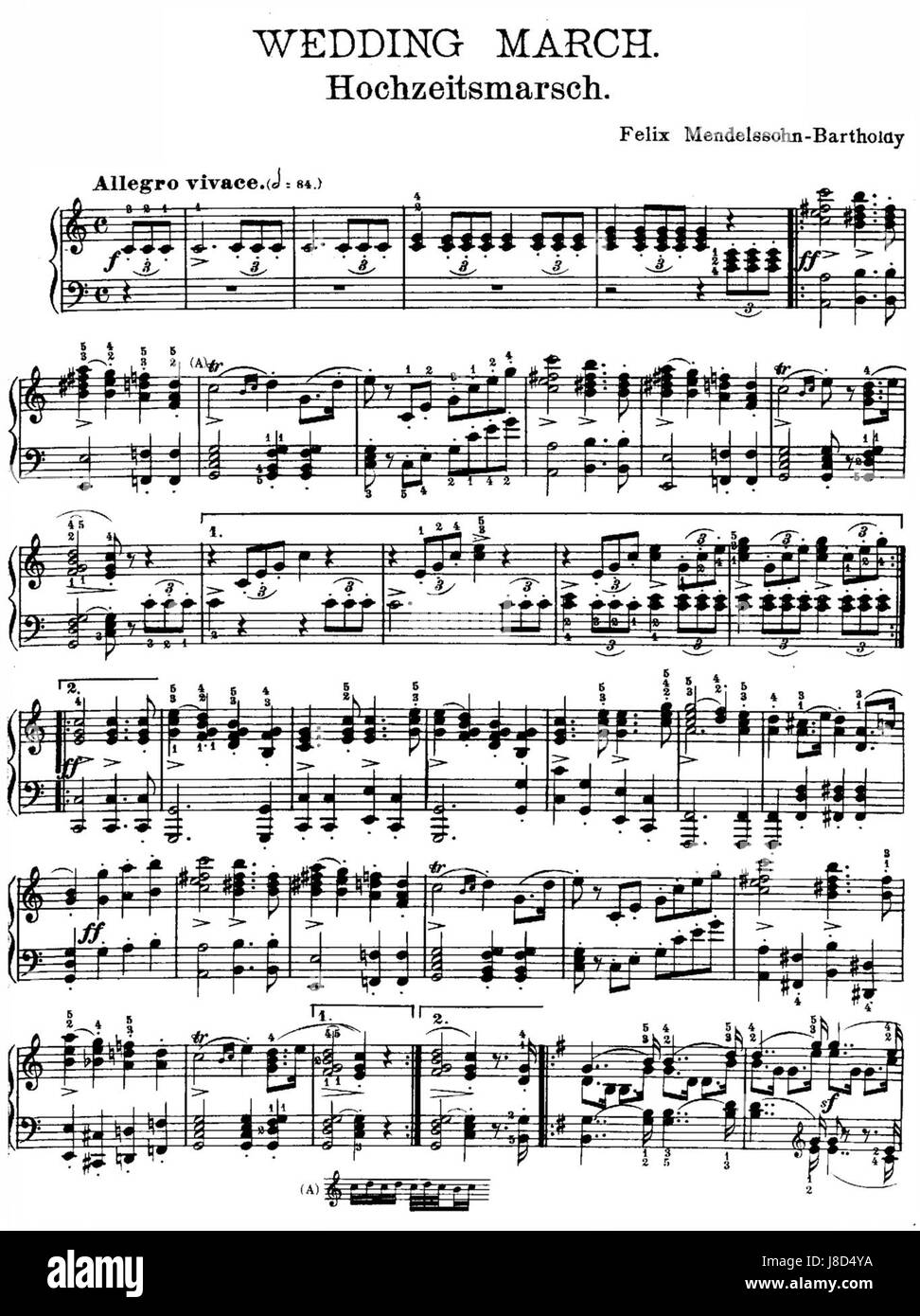 Mendelssohn's 'Wedding March,' composed in 1842, is one of the most ...